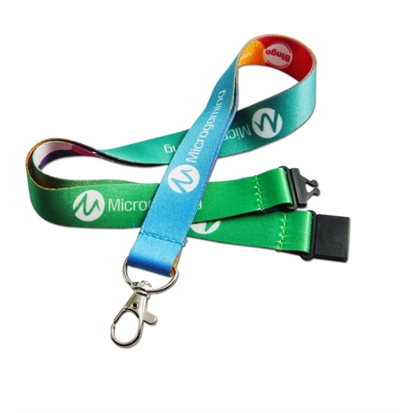 3/4 Dye-Sublimation Lanyard w/ Safety Breakaway - Best Name Badges